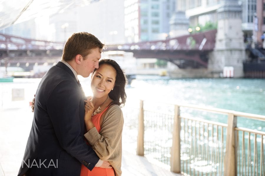 Chicago Engagement Photography Riverwalk - Nancy + Matt!