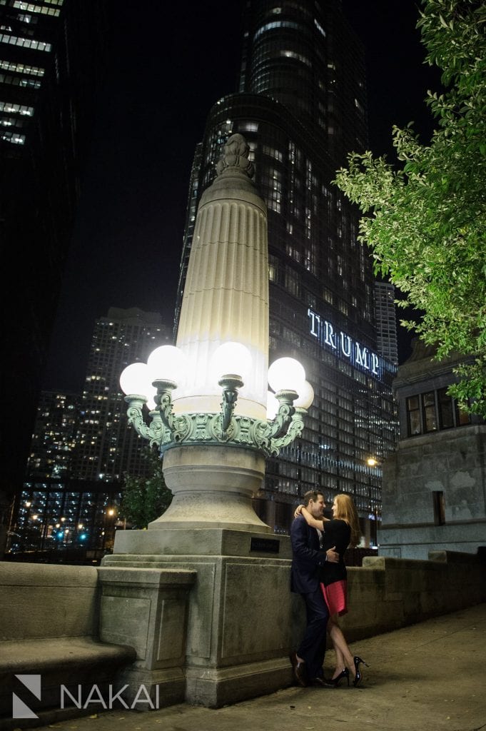 Best Engagement Photo Locations in Chicago! Riverwalk + North Ave at Night!