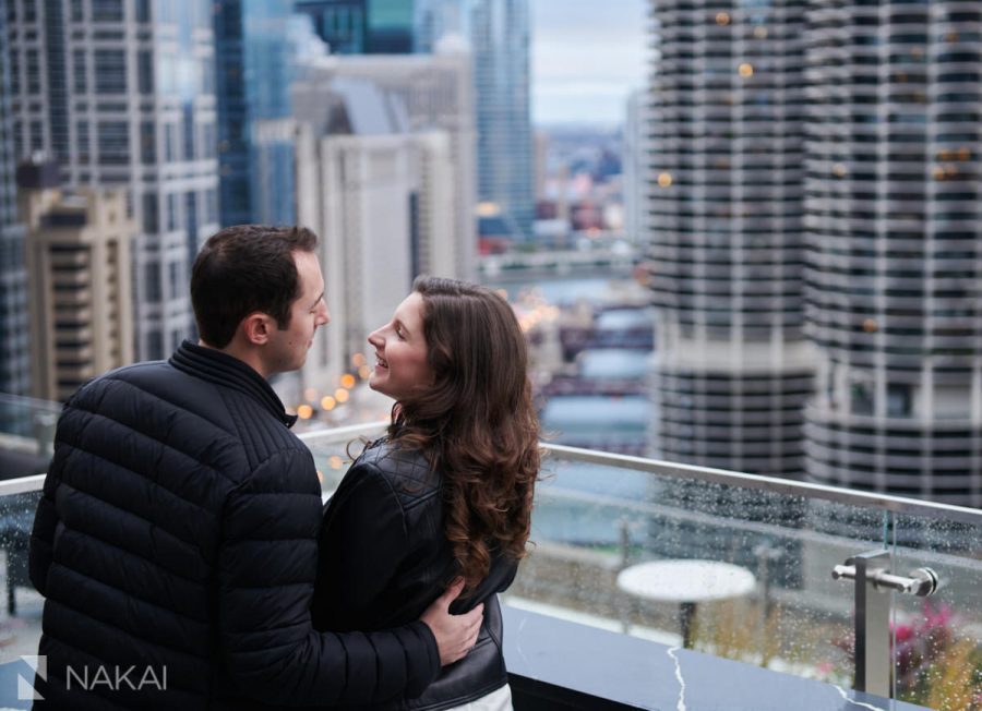 Chicago Proposal Photos // LondonHouse Cupola + Riverwalk