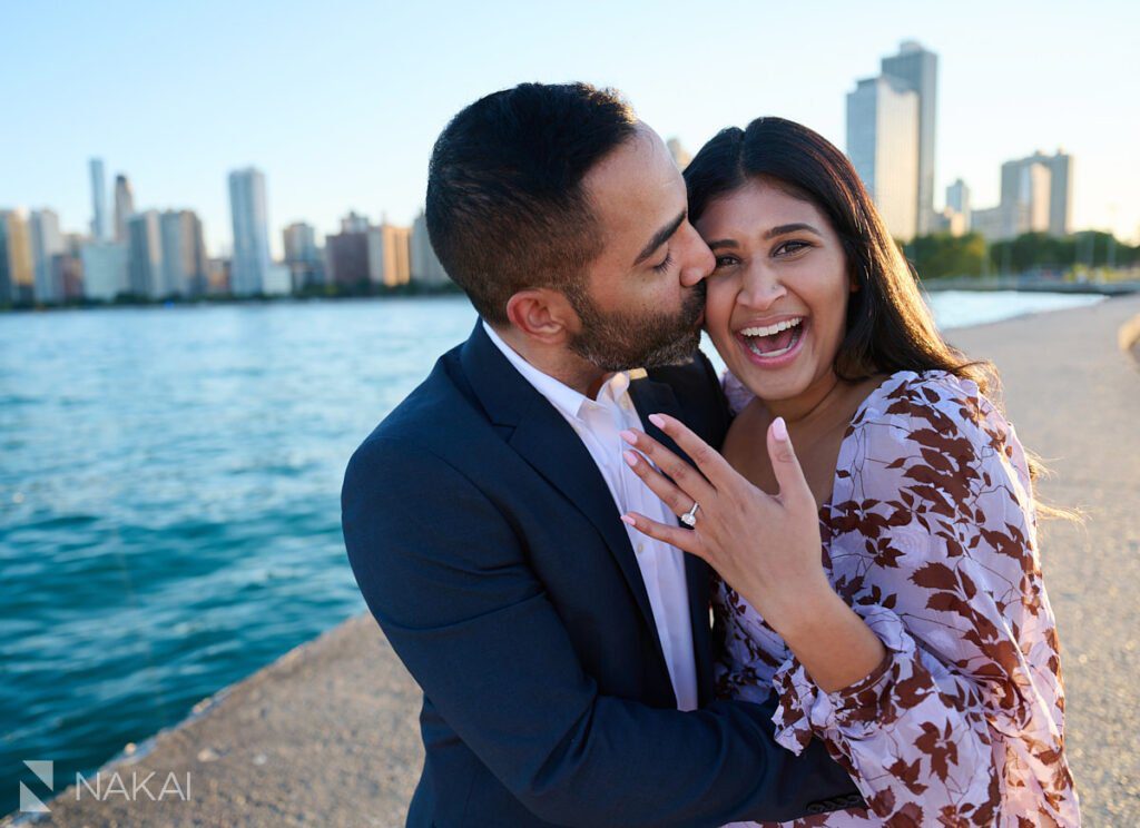 20+ Heartwarming Chicago Skyline Proposal Photos // North Avenue Beach ...